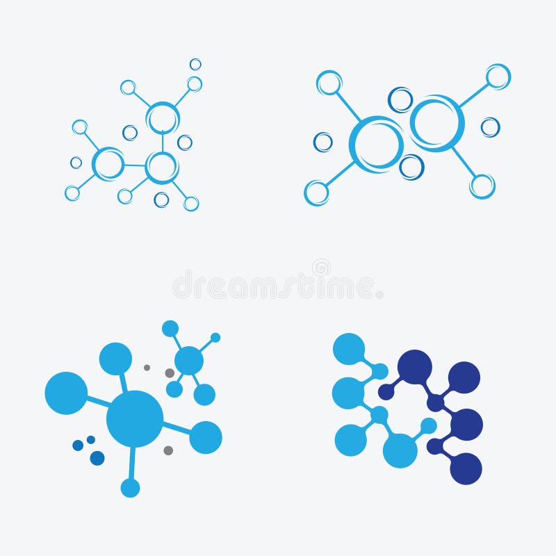 Molecule Logo Icon Vector Template Stock Vector - Illustration of ...