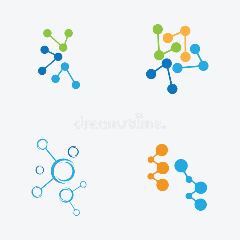 Molecule Logo Icon Vector Template Stock Vector - Illustration of ...