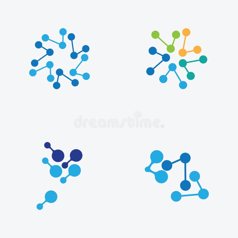 Molecule Logo Icon Vector Template Stock Vector - Illustration of ...