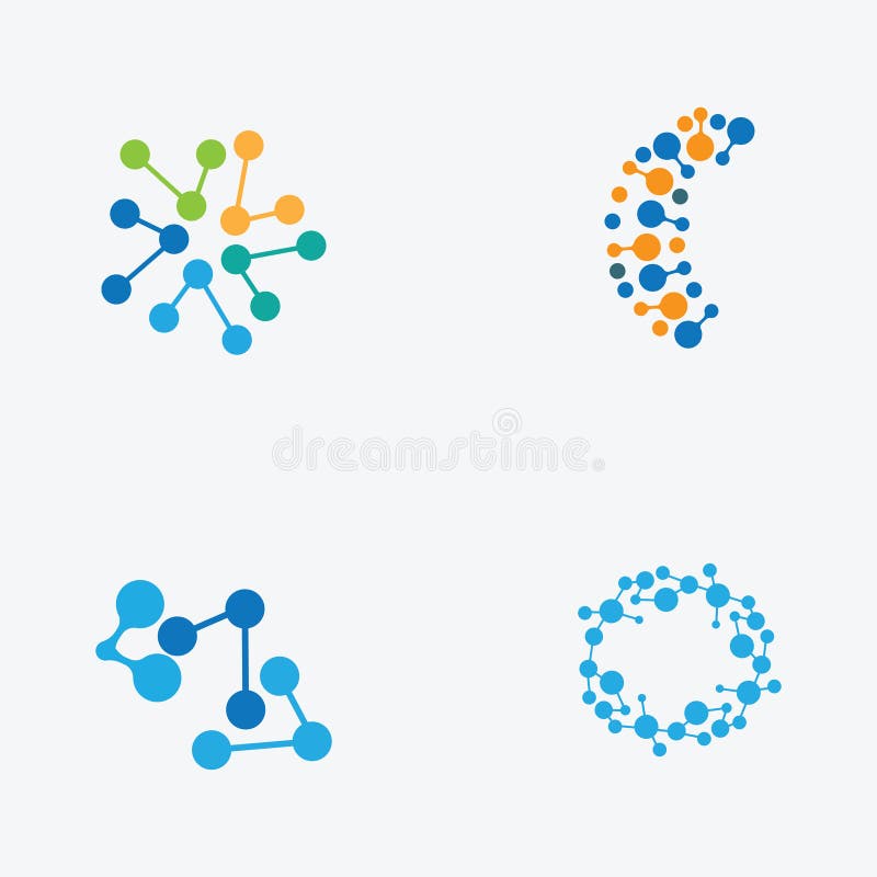Molecule Logo Icon Vector Template Stock Vector - Illustration of ...