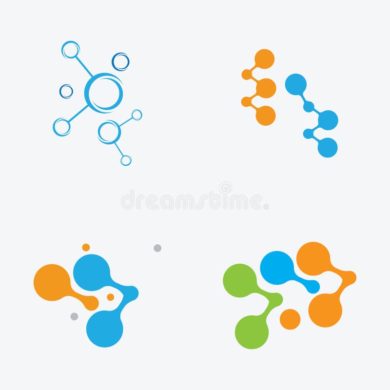 Molecule Logo Icon Vector Template Stock Vector - Illustration of ...