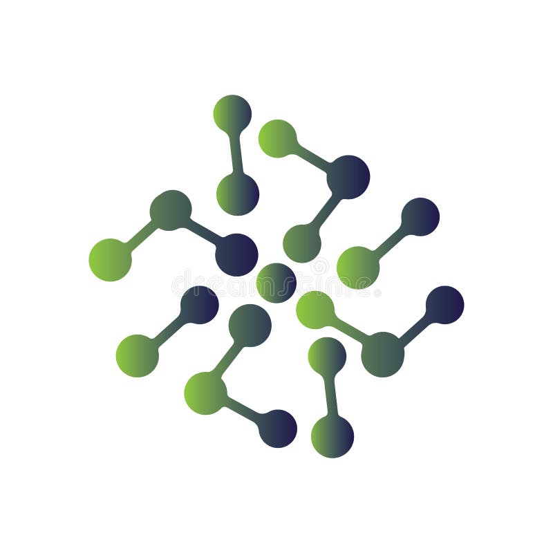 Molecule Logo Vector Icon Illustration Design Template Stock ...