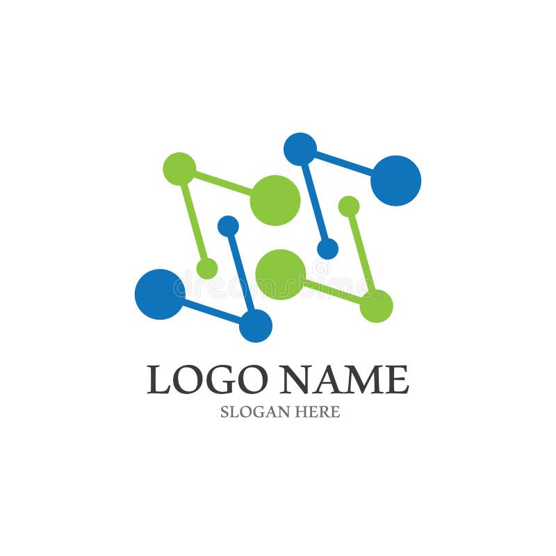 Molecule Logo Vector Illustration Design Stock Vector - Illustration of ...