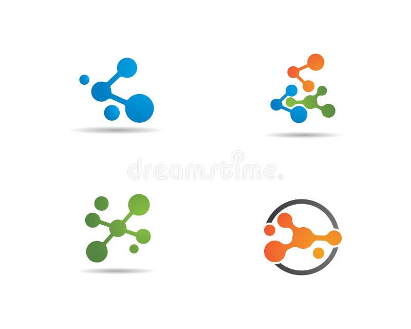 Molecule logo vector stock vector. Illustration of template - 120935429