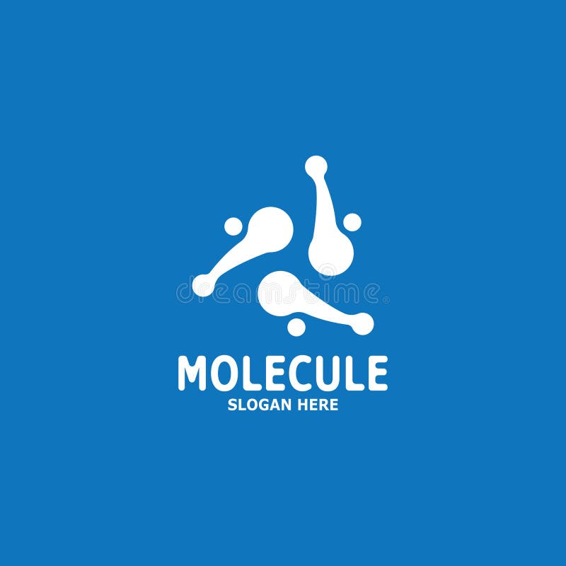 Molecule Logo Vector Template Illustration Stock Vector - Illustration ...