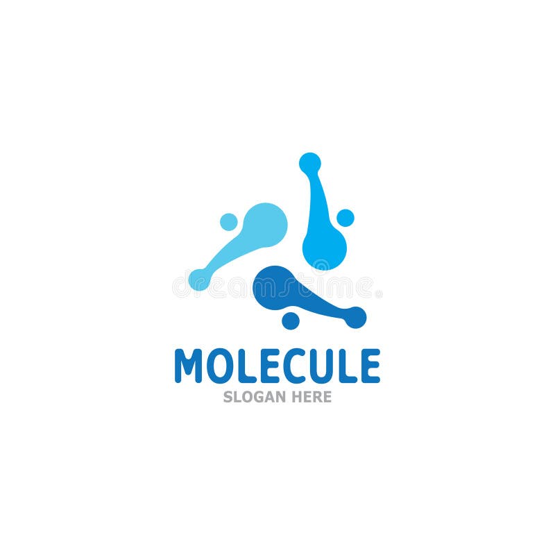 Molecule Logo Vector Template Illustration Stock Illustration ...