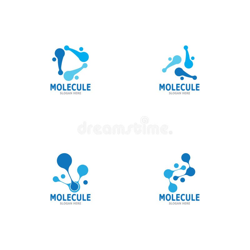 Molecule Logo Vector Template Illustration Stock Illustration ...