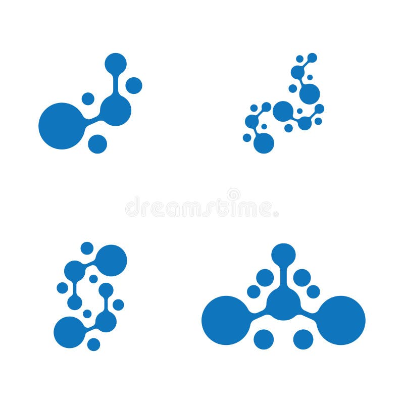 Molecule Logo Vector Template Illustration Stock Illustration ...