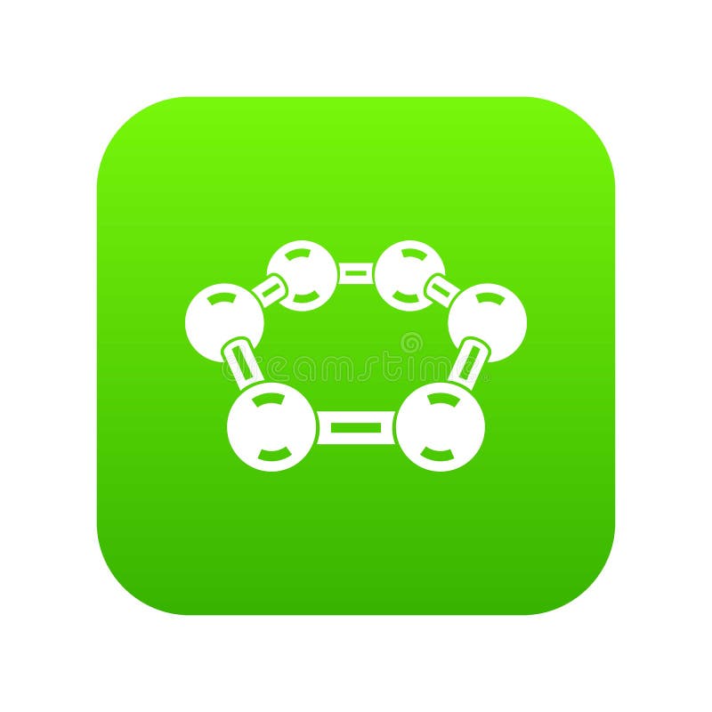 Molecule Medical Icon Green Vector Stock Vector - Illustration of green ...