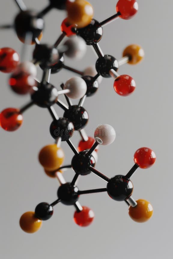 Molecule Model Close Up stock photo. Image of structure - 373448242