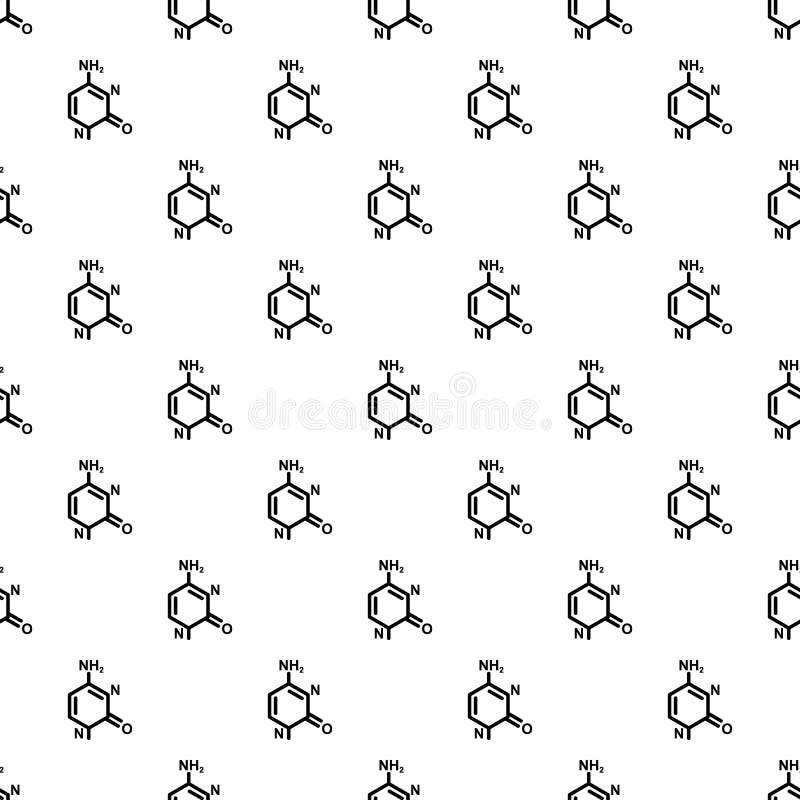 Molecule Model Pattern Seamless Stock Illustration - Illustration of ...