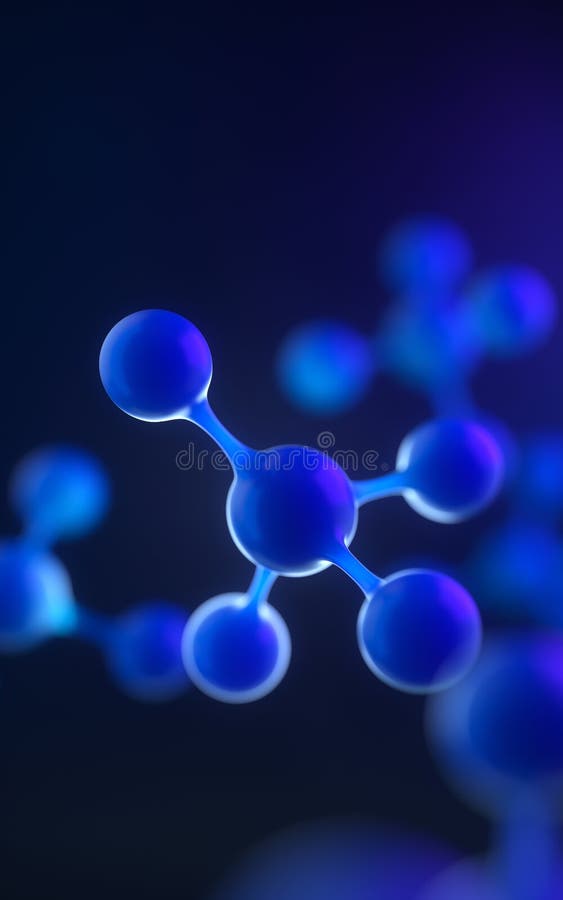 Molecule Model. Science Concept. 3d Rendering,conceptual Image Stock ...