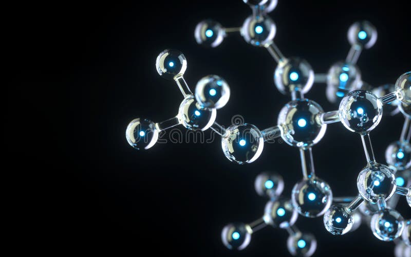 Molecule Model. Science Concept. 3d Rendering,conceptual Image Stock ...