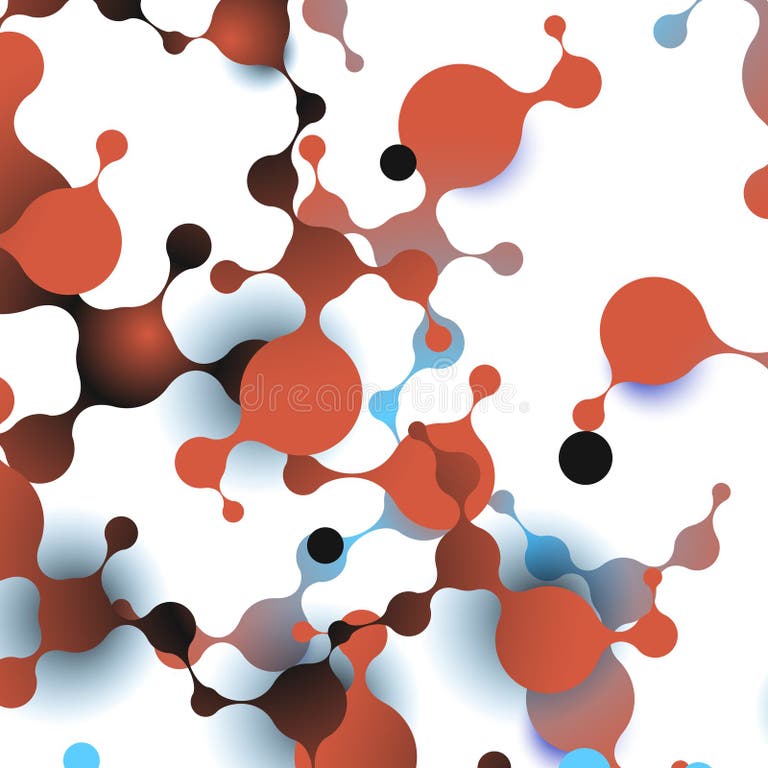 Molecule and Molecular Structure. Isolated Atoms Vector Illustration ...