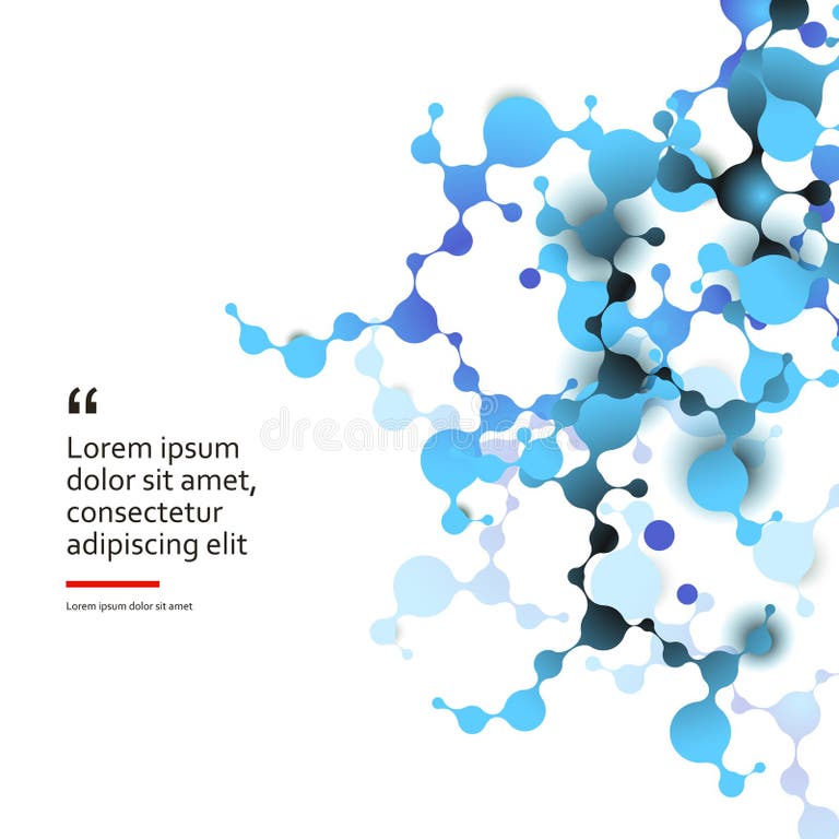 Molecule and Molecular Structure. Isolated Atoms Vector Illustration ...