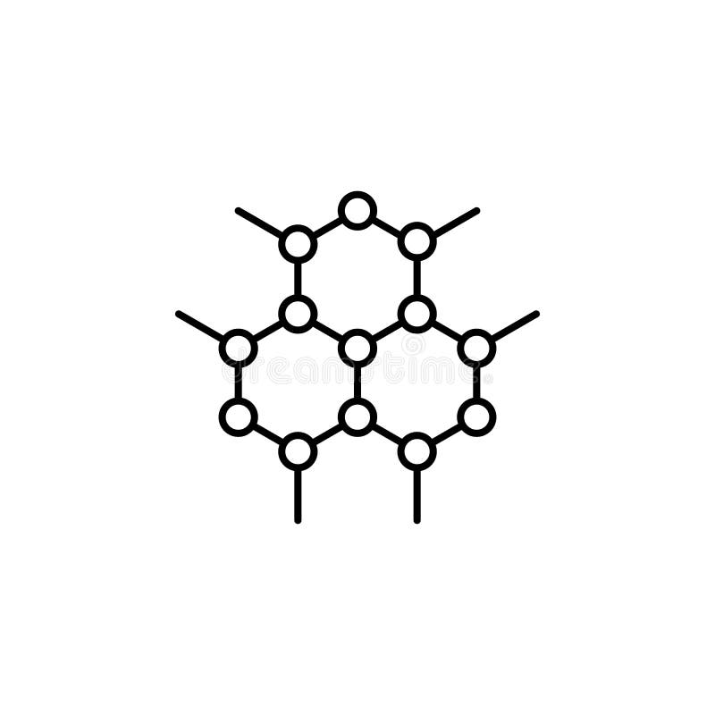 Molecule Outline Icon. Simple Vector for UI and UX, Website or Mobile ...
