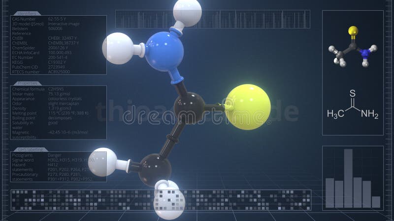 Thioacetamide Molecule Stock Illustrations – 5 Thioacetamide Molecule ...