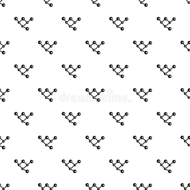 Molecule Pattern, Simple Style Stock Vector - Illustration of molecule ...