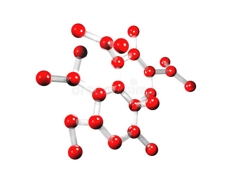 Molecule in Red stock illustration. Illustration of chemistry - 16628428