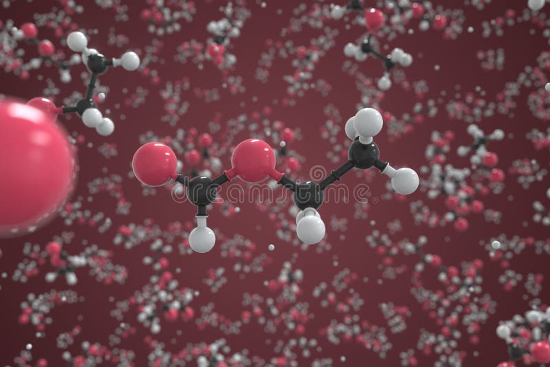 Ethyl Formate Ethyl Methanoate Molecule. Skeletal Formula. Stock ...