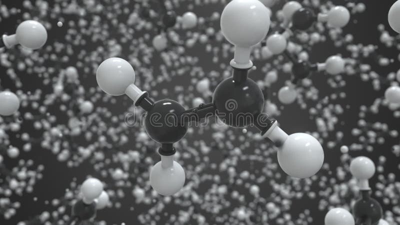Ethylene Molecule Made with Balls, Scientific Molecular Model. Chemical ...