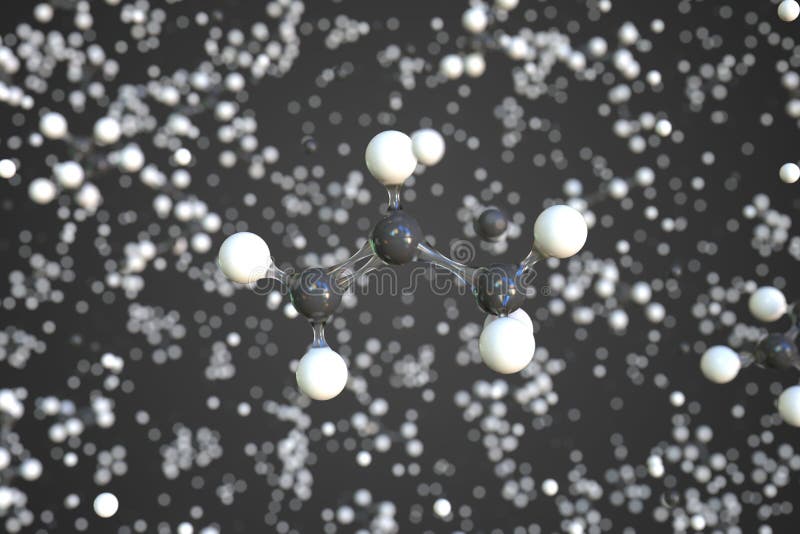 Polypropylene Molecule Made with Balls, Scientific Molecular Model ...
