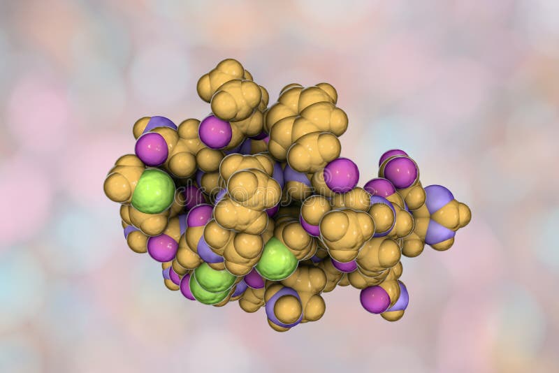 Chloride Channels on a Cell Membrane Stock Illustration - Illustration ...
