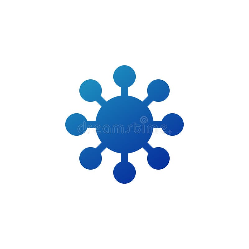 Molecule Structure Circle Logo Design. Stock Vector Illustration ...