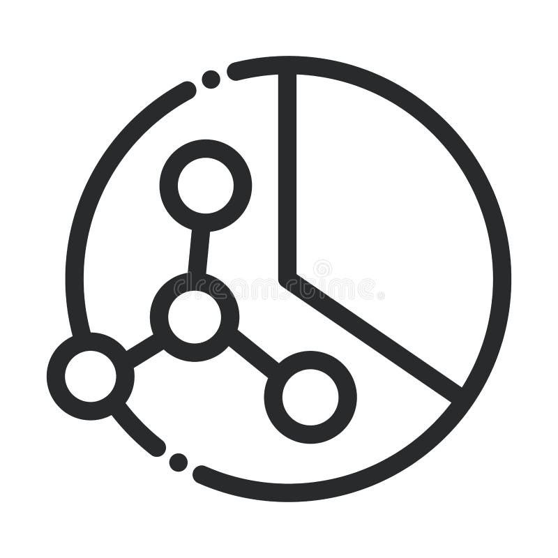 Molecule Structure Diagram Science and Research Line Style Icon Stock ...