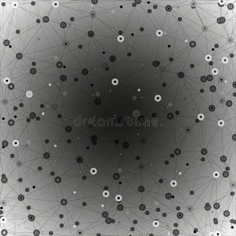 Molecule Structure, Gray Background for Stock Vector - Illustration of ...