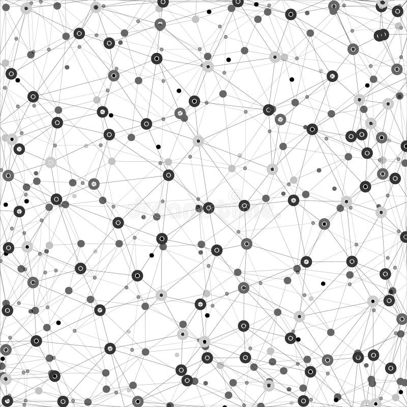Molecule Structure, Gray Background for Stock Vector - Illustration of ...