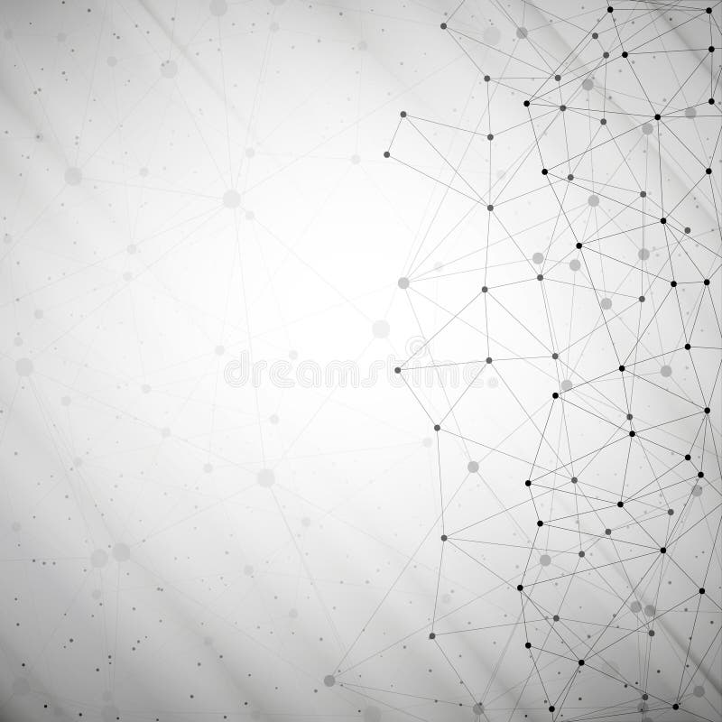 Molecule Structure, Gray Background For Stock Vector - Illustration of ...