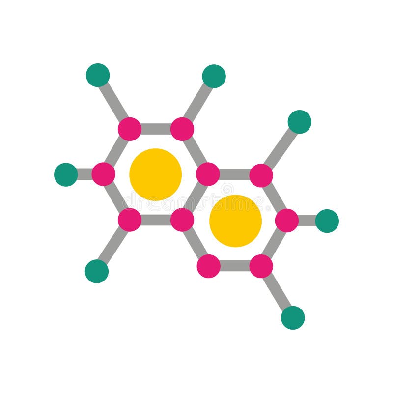 Molecule Structure Isolated Icon Stock Vector - Illustration of ...