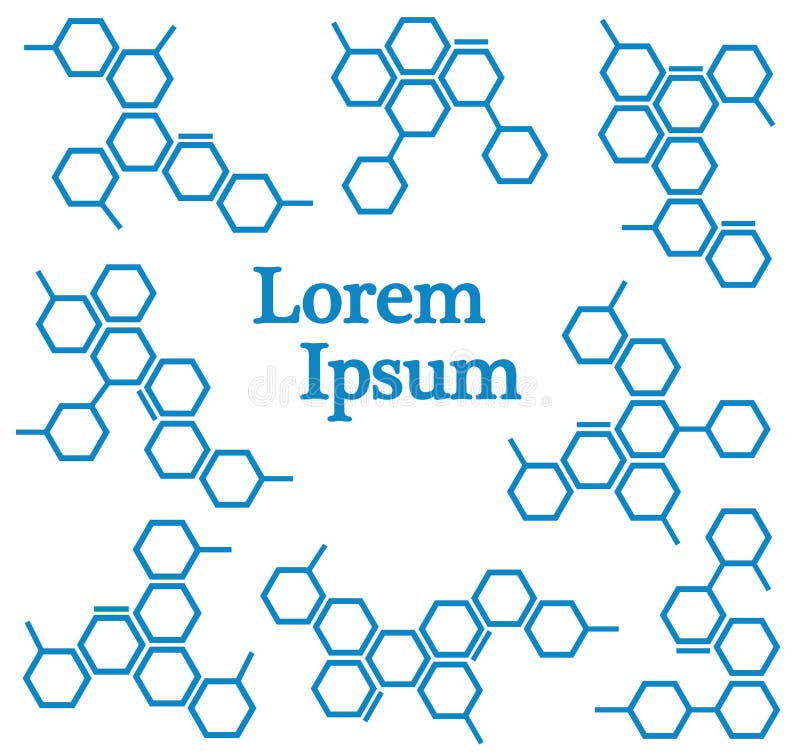 Molecule Structure Logo or Biology Model Sign Vector. Set of Log Stock ...