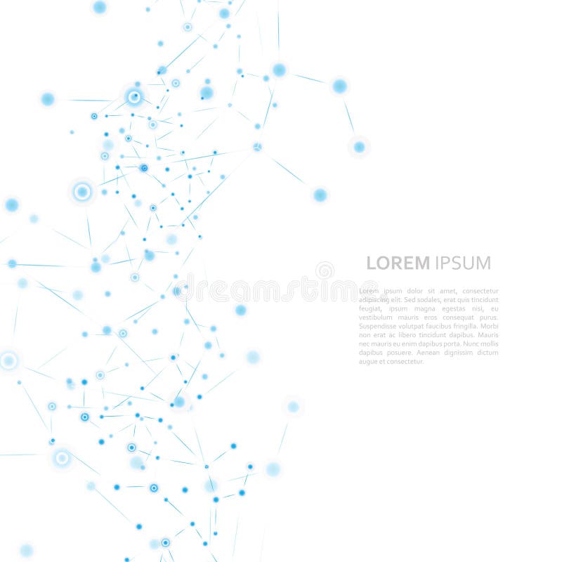 Molecule Structure Vector Background Stock Vector - Illustration of ...