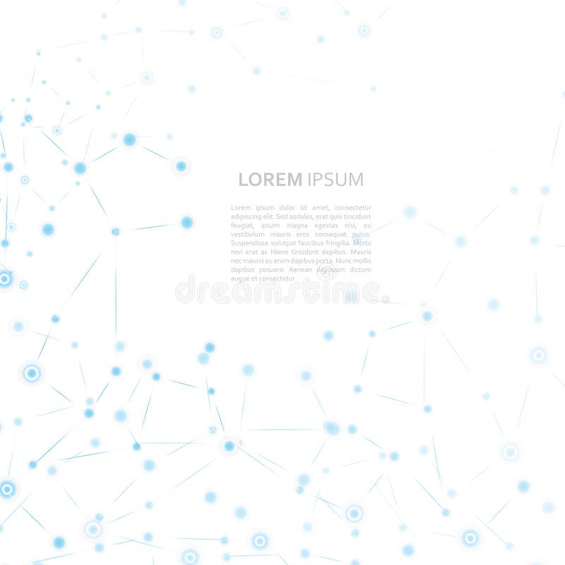 Molecule Structure Vector Background Stock Vector Illustration Of