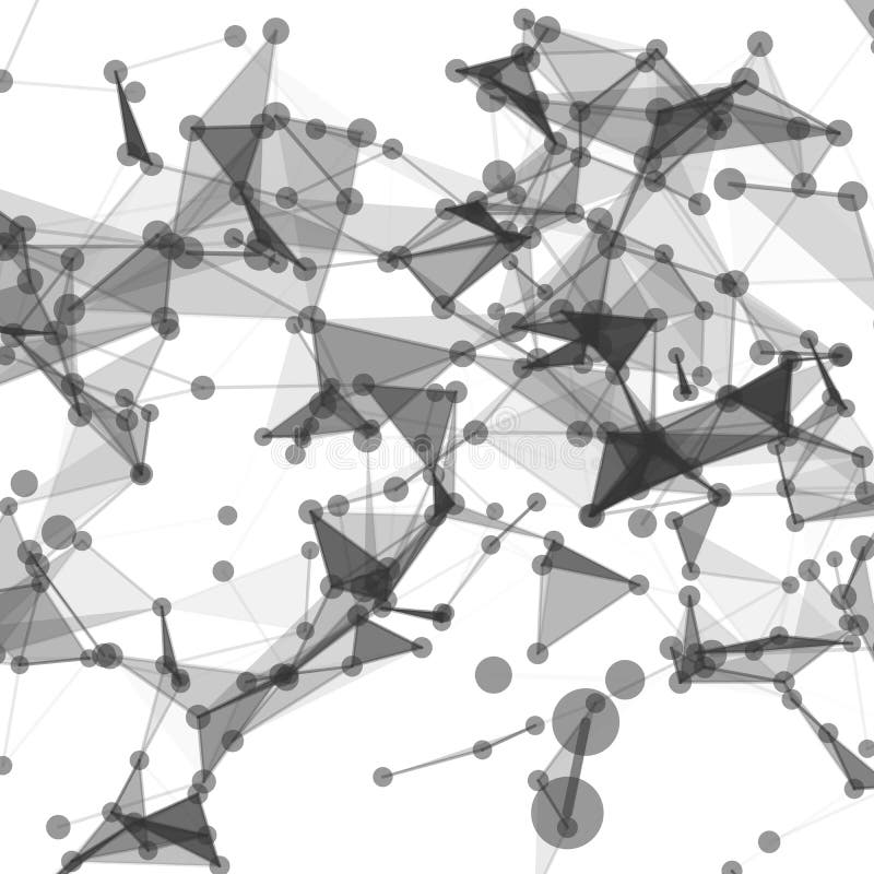 Molecule Structure Vector Background. Stock Vector - Illustration of ...