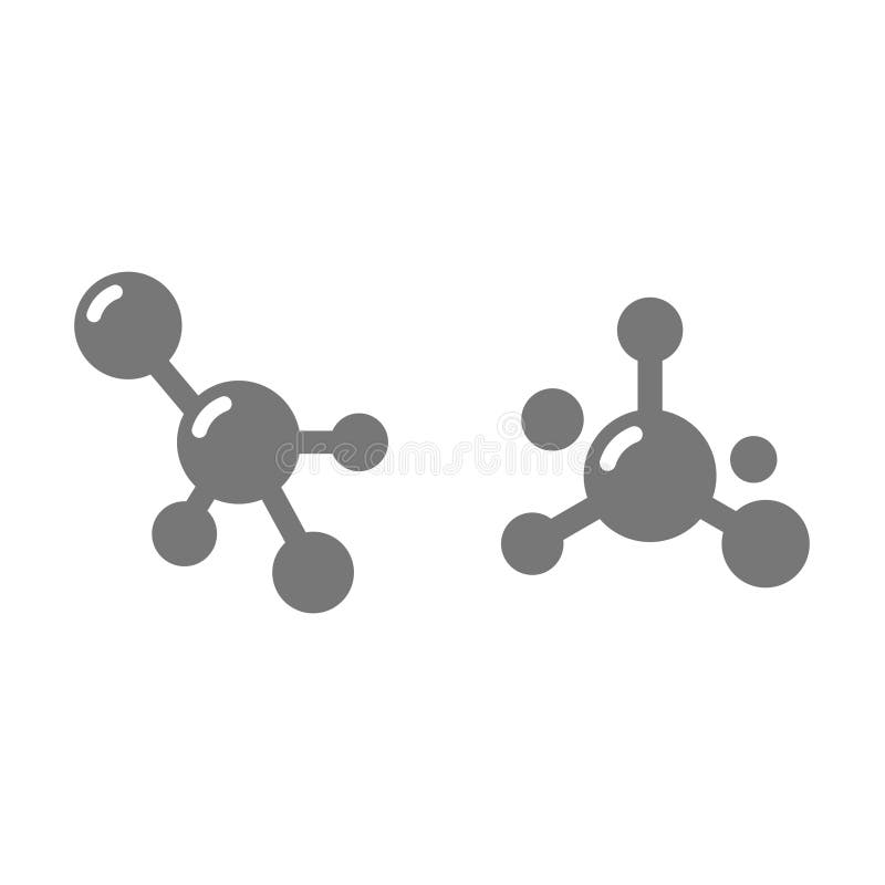 Molecule Structure Vector Icon Stock Vector - Illustration of glyph ...