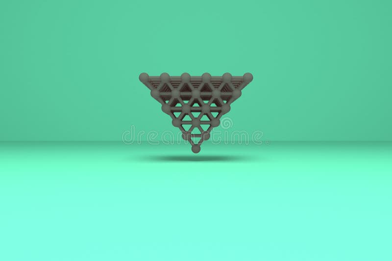 Molecule Style Concepture Inter-locked Pyramids. for Graphic Design or ...