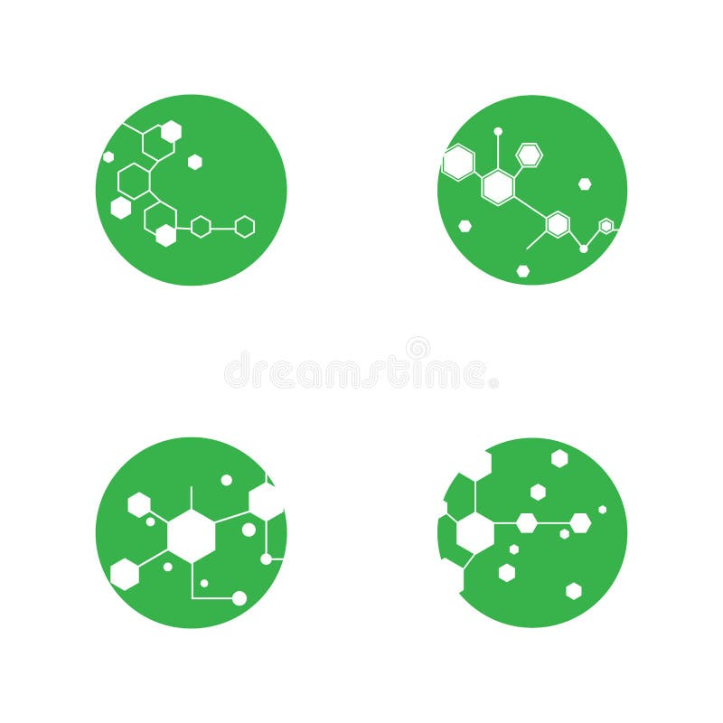 Molecule Symbol Logo Template Vector Illustration Design Stock Vector ...