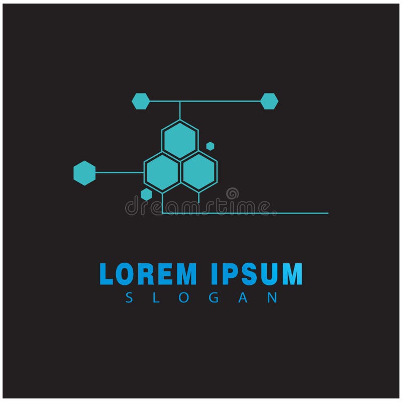 Molecule Symbol Logo Template Vector Illustration Design Stock Vector ...