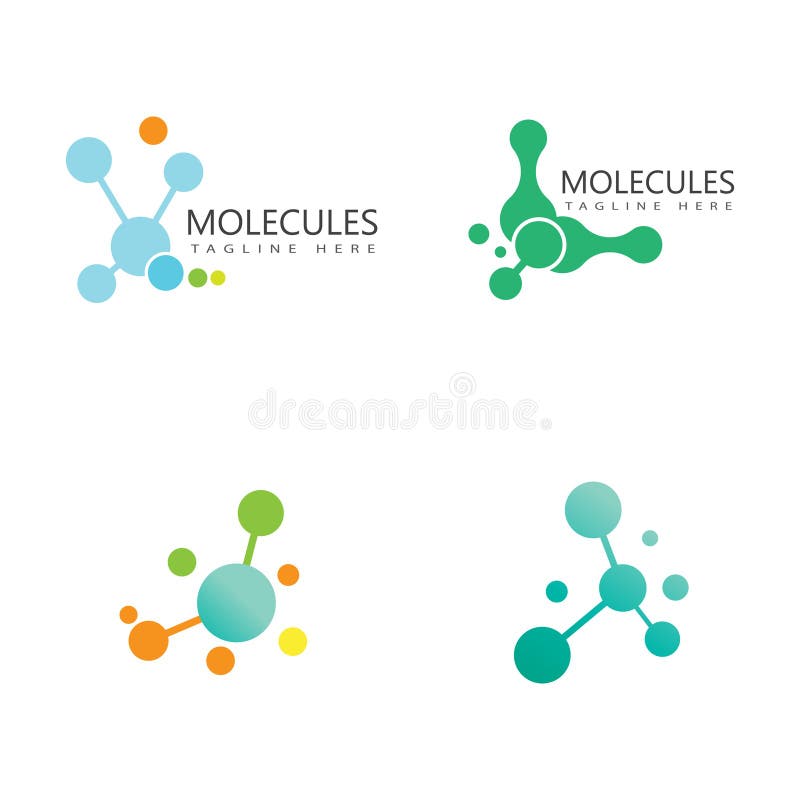 Molecule Symbol Logo Template Vector Illustration Design Stock Vector ...