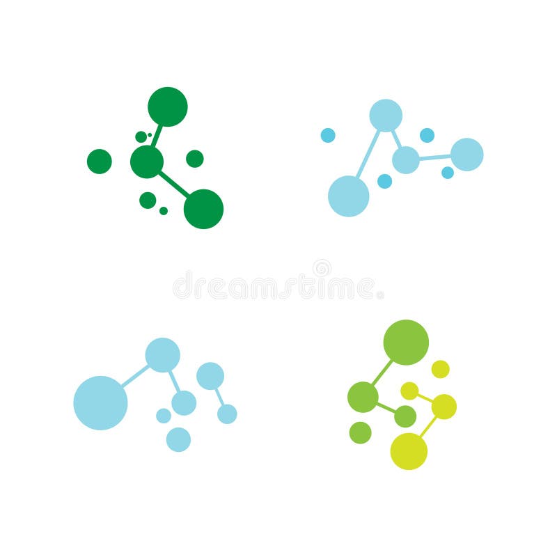Molecule Symbol Logo Template Vector Illustration Design Stock Vector ...