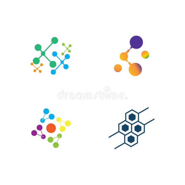 Molecule Symbol Logo Template Vector Illustration Design Stock Vector ...