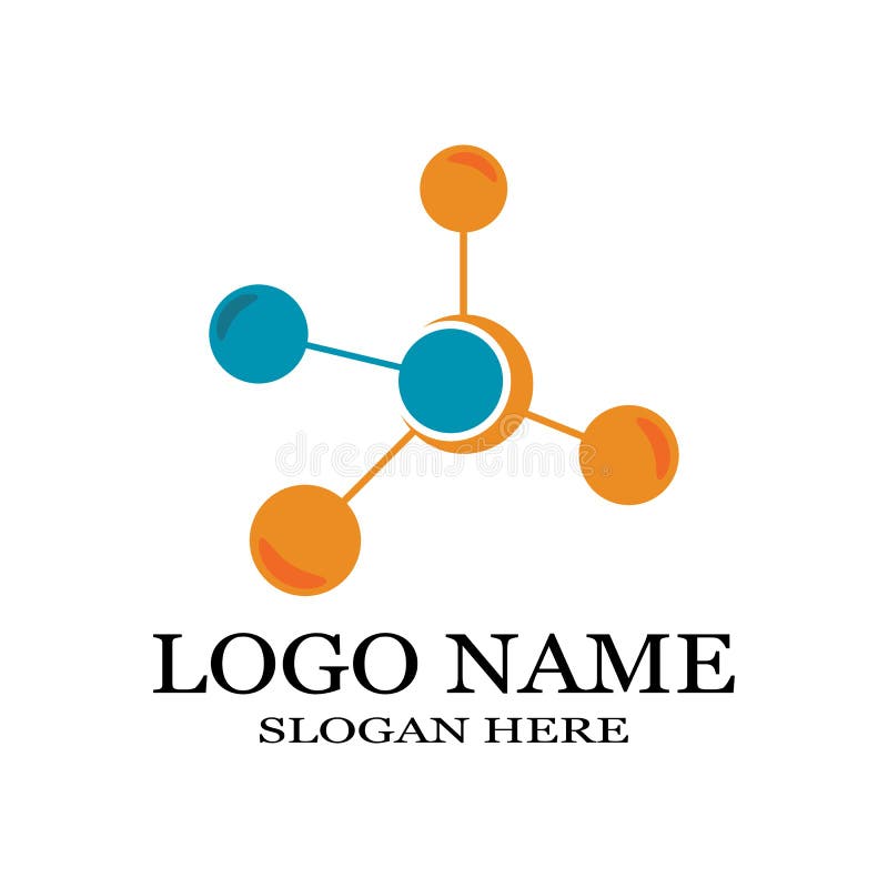 Molecule Symbol Logo Template Vector Illustration Design Stock Vector ...