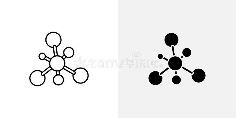 Molecule vecor icon set stock vector. Illustration of hydrogen - 340376594