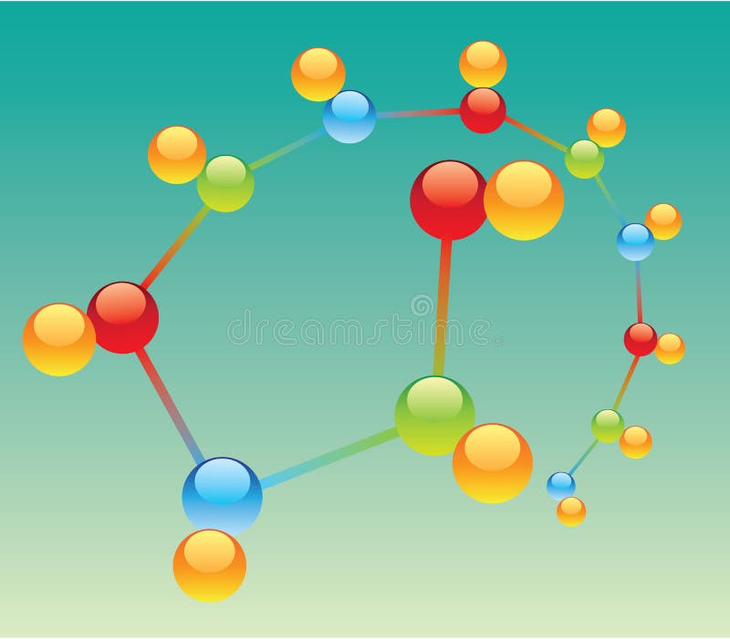 Molecule Vector glossy stock vector. Illustration of healthy - 62614122