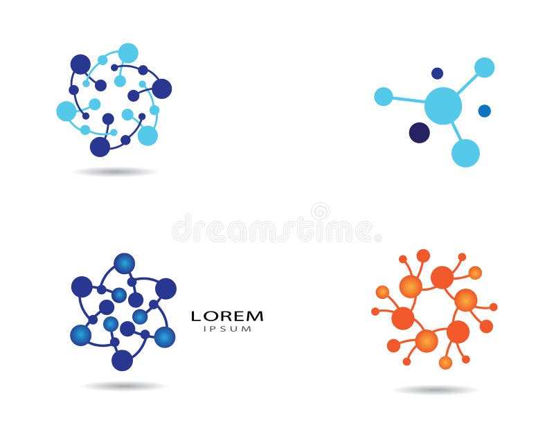 Chemical Bond Icon in Flat Style Vector. Black Molecule Icon Vector ...