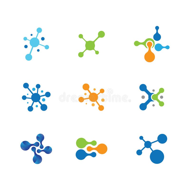 Molecule vector icon stock vector. Illustration of connect - 174998877