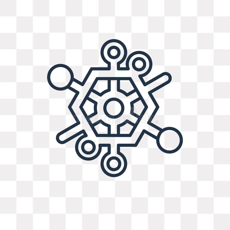 Molecules Vector Icon Isolated on Transparent Background, Molecules ...